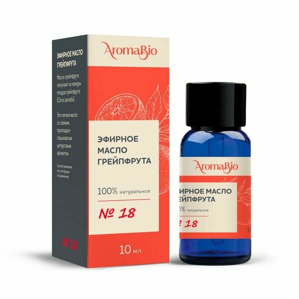 Масло эфирное грейпфрут AromaBio/АромаБио 10мл