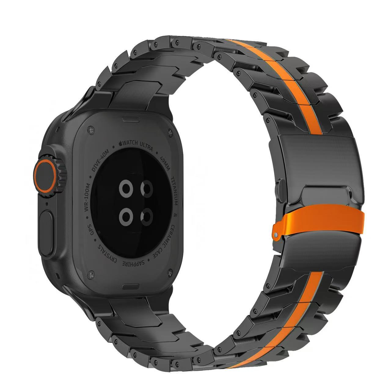 Роскошный титановый браслет для Apple Watch Ultra 2 49 мм 9 8 7 45 мм 44 мм, Металлический браслет для iWatch 6 5 4 SE 38 мм 42 мм-ROMIKY