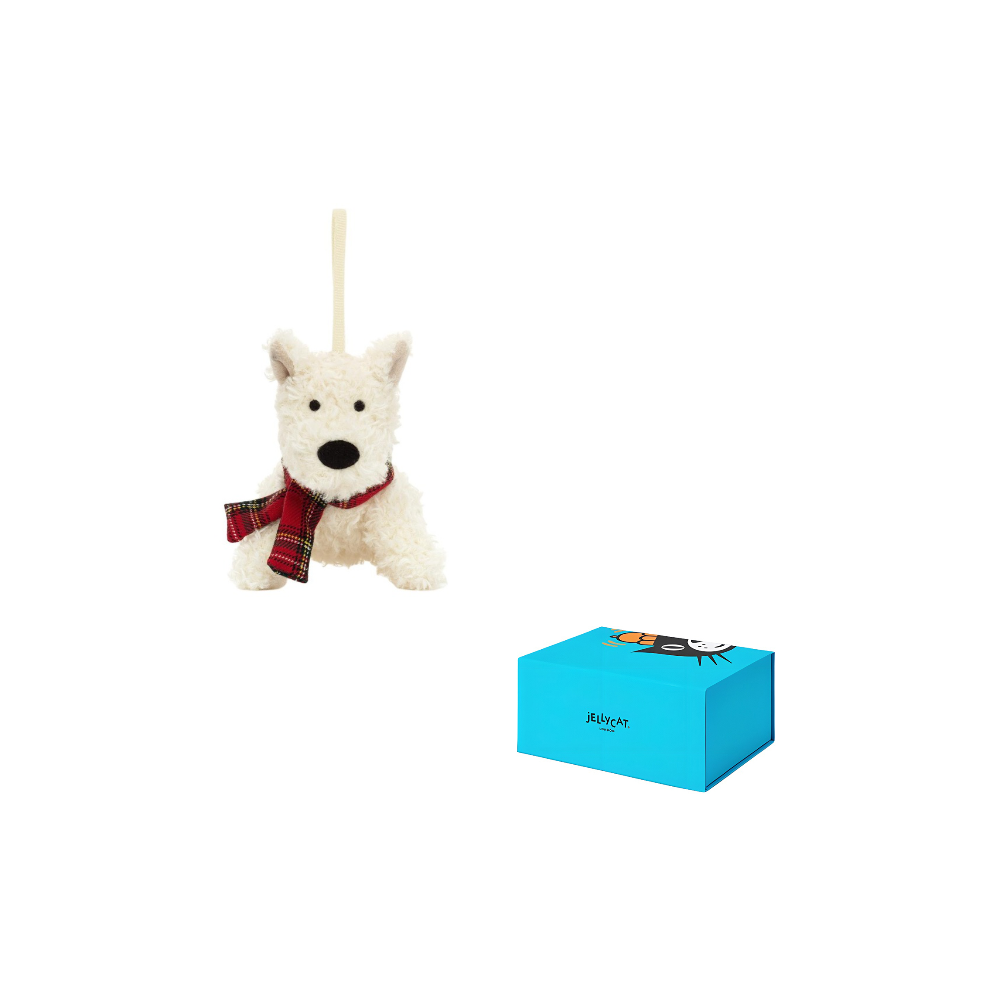 JELLYCAT Рождественская серия Munro SCOTTIE Куклы Плюшевый Украшение 11 см Длина тела в Сидячей позе