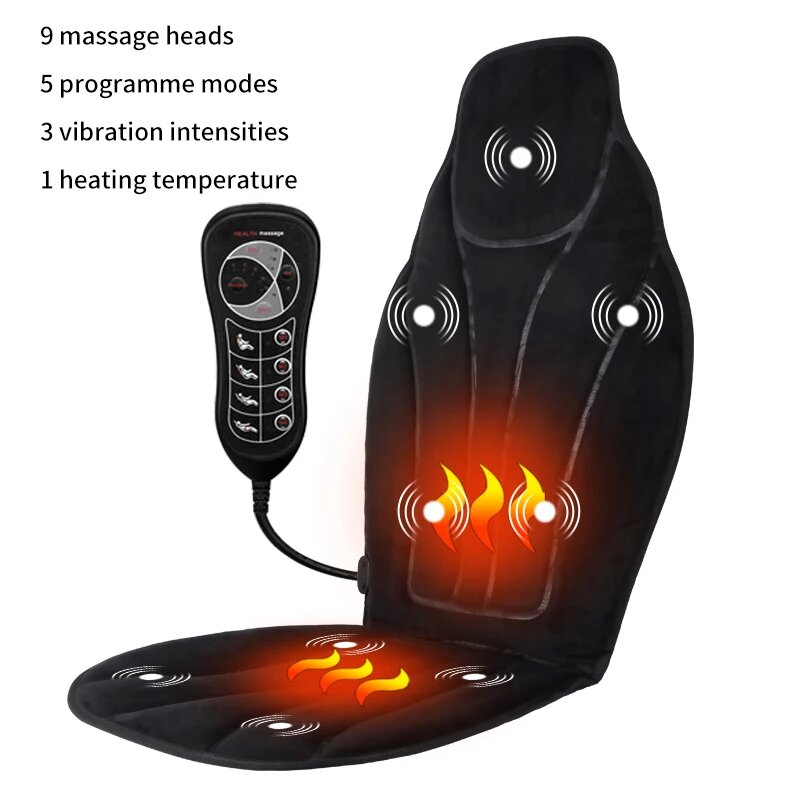 Массажная подушка KLASVSA для шеи и спины EU Plug, черный