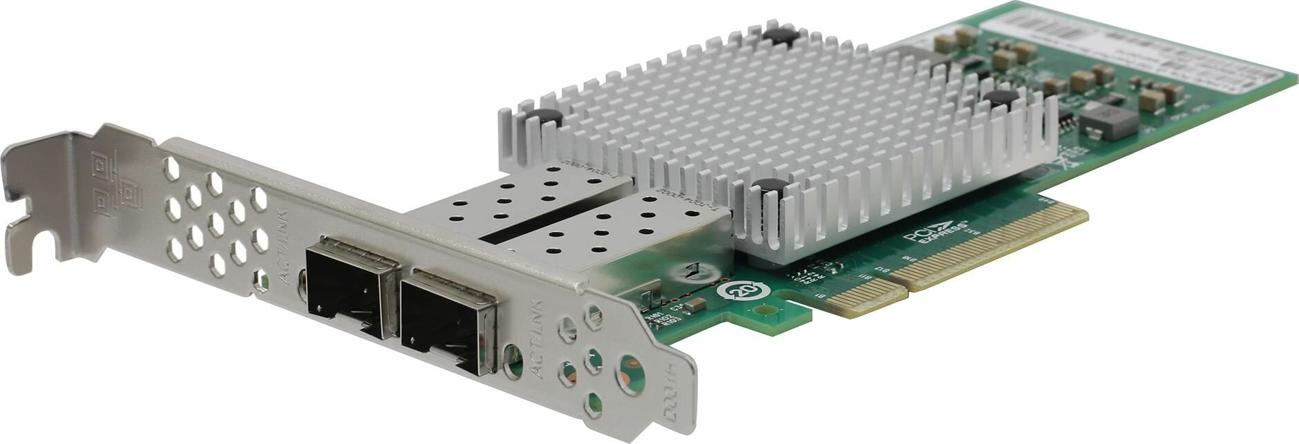 Сетевая карта LRLink LR-Link LREC9802BF-2SFP+ (формат x520 и x710 DA2 ) двухпортовая SFP+ 10-гигабитная для компьютеров и серверов, PCI-E x8 на 2 разъёма SFP+ для трансиверов