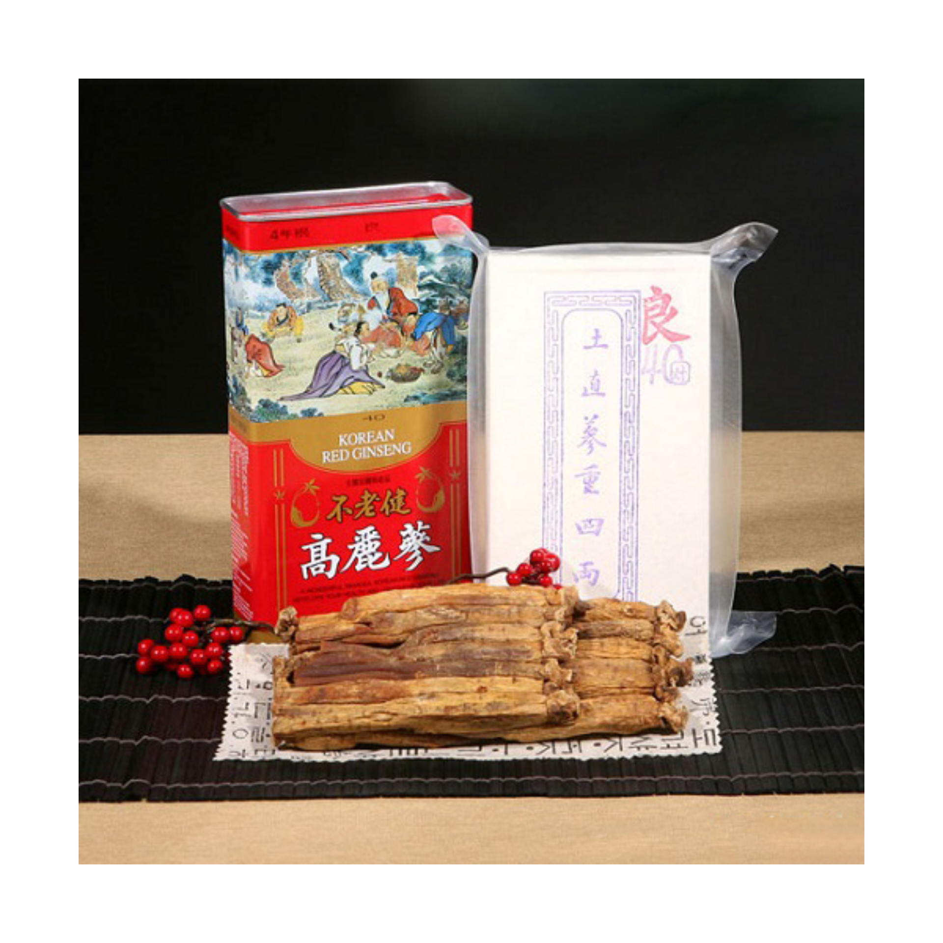 Корень красного женьшеня Korean Red Ginseng Корейский красный женьшень, 6 лет 150 гр