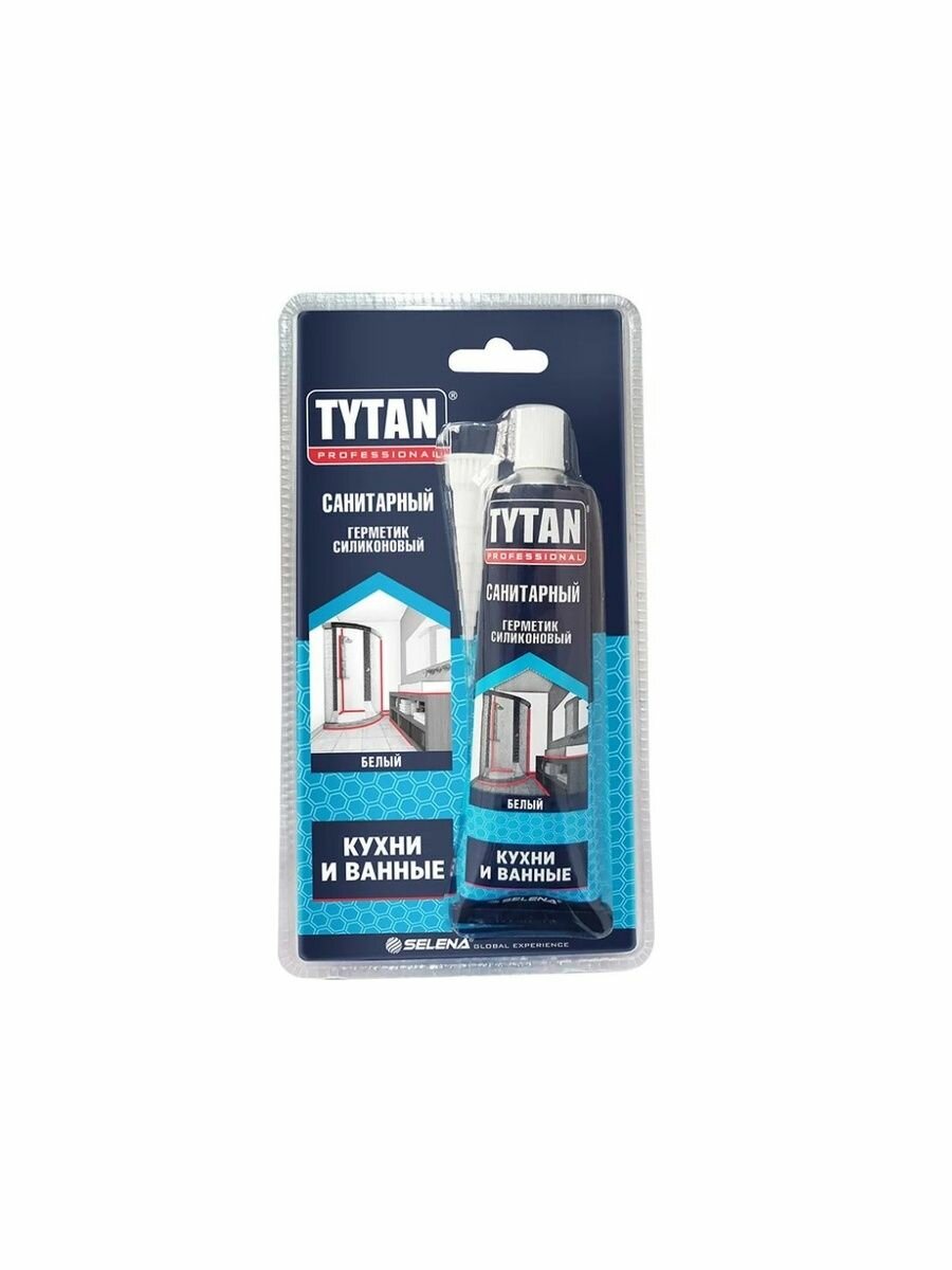Герметик силиконовый санитарный Tytan Professional белый 85 мл