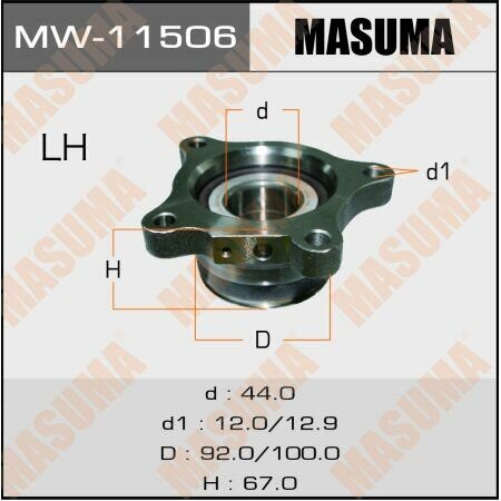 MW-11506 Ступица колеса Тойота LAND CRUISER PRADO задняя с АВС