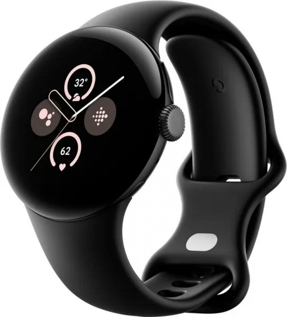 Смарт-часы Google Pixel Watch 2, LTE, Matte Black With Obsidian Band (Матовый черный/Обсидиан)