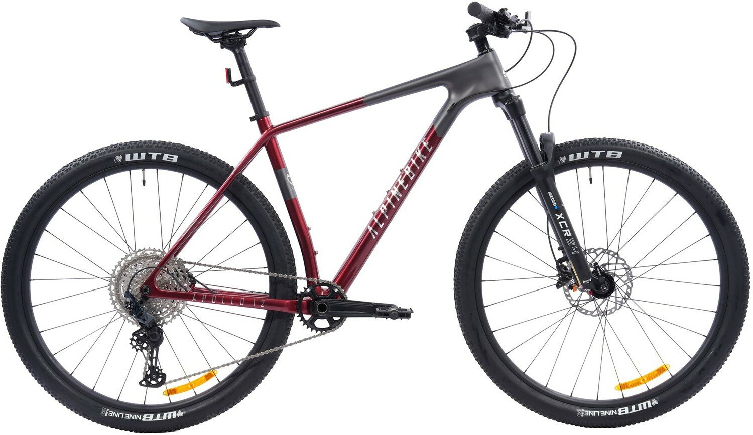 Велосипед Alpinebike Apollo (2026), рама M (165-175 см), черный-красный