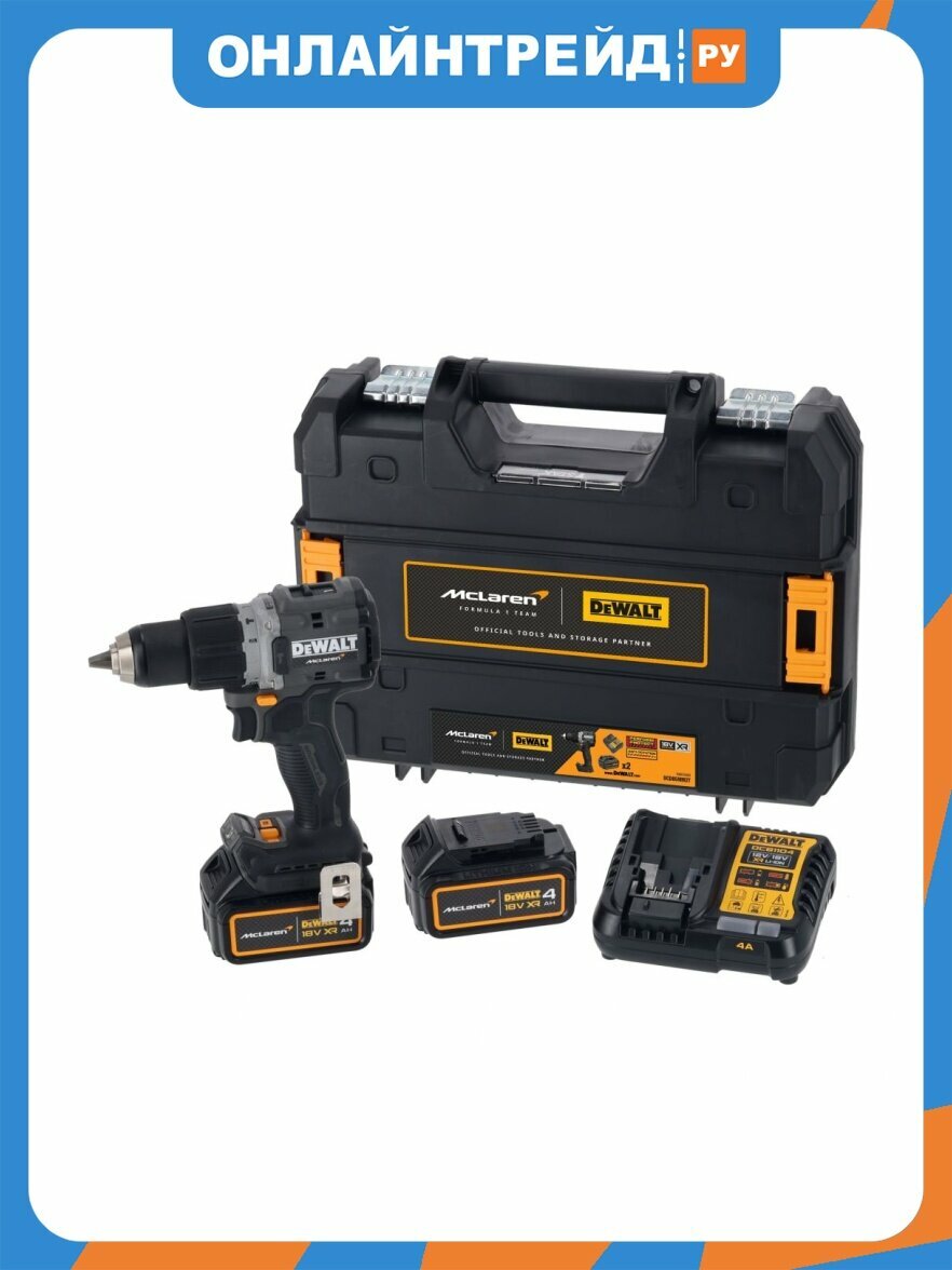 Дрель-шуруповерт аккумуляторная Dewalt DCD85MM2T-QW McLaren F1 Team