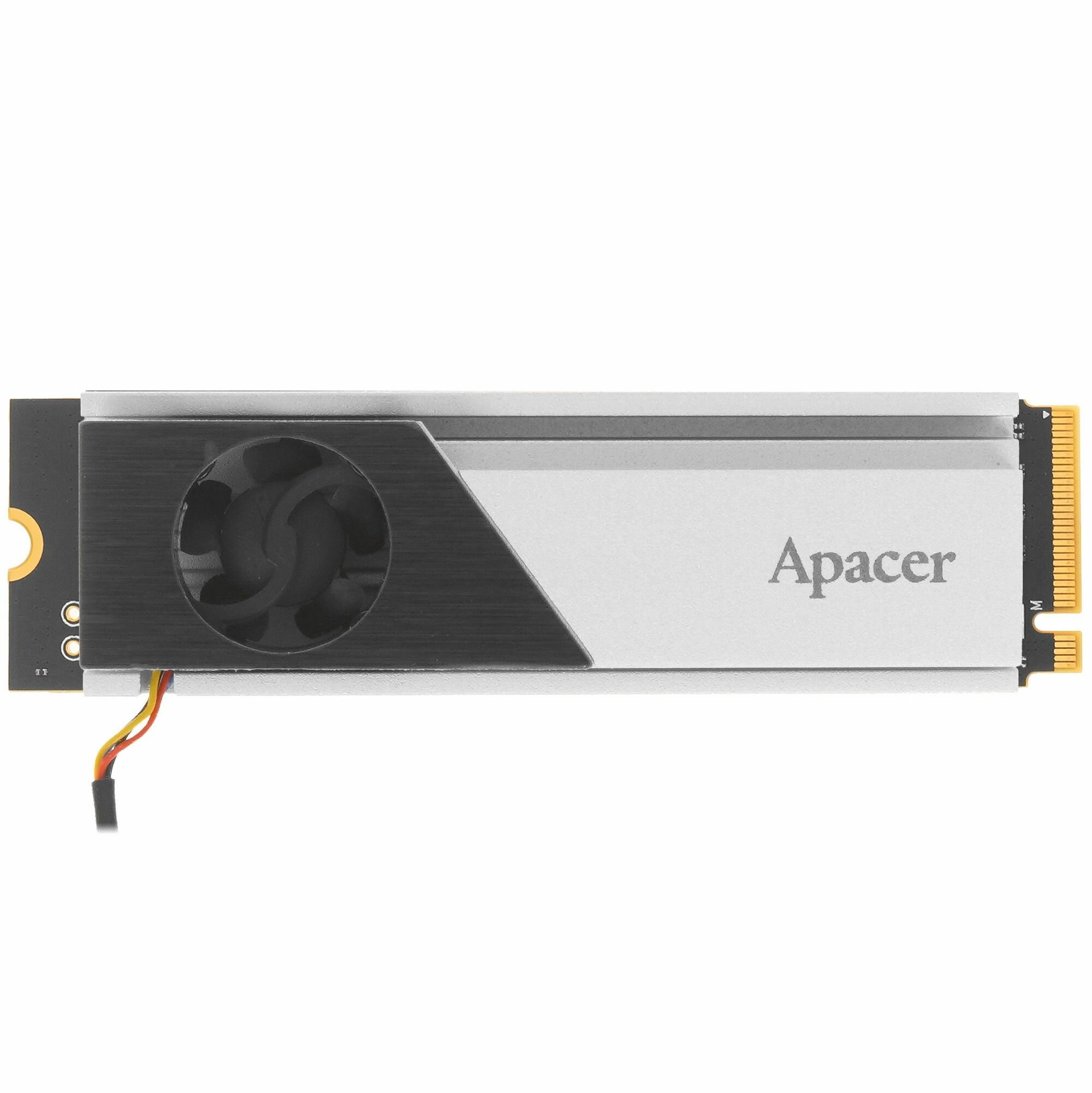 4 ТБ M.2 NVMe накопитель Apacer AS2280F4 (AP4TBAS2280F4-1) - PCI-E 5.0, чтение - 12000 МБ/с, запись - 11800 МБ/c, TBW - 3000