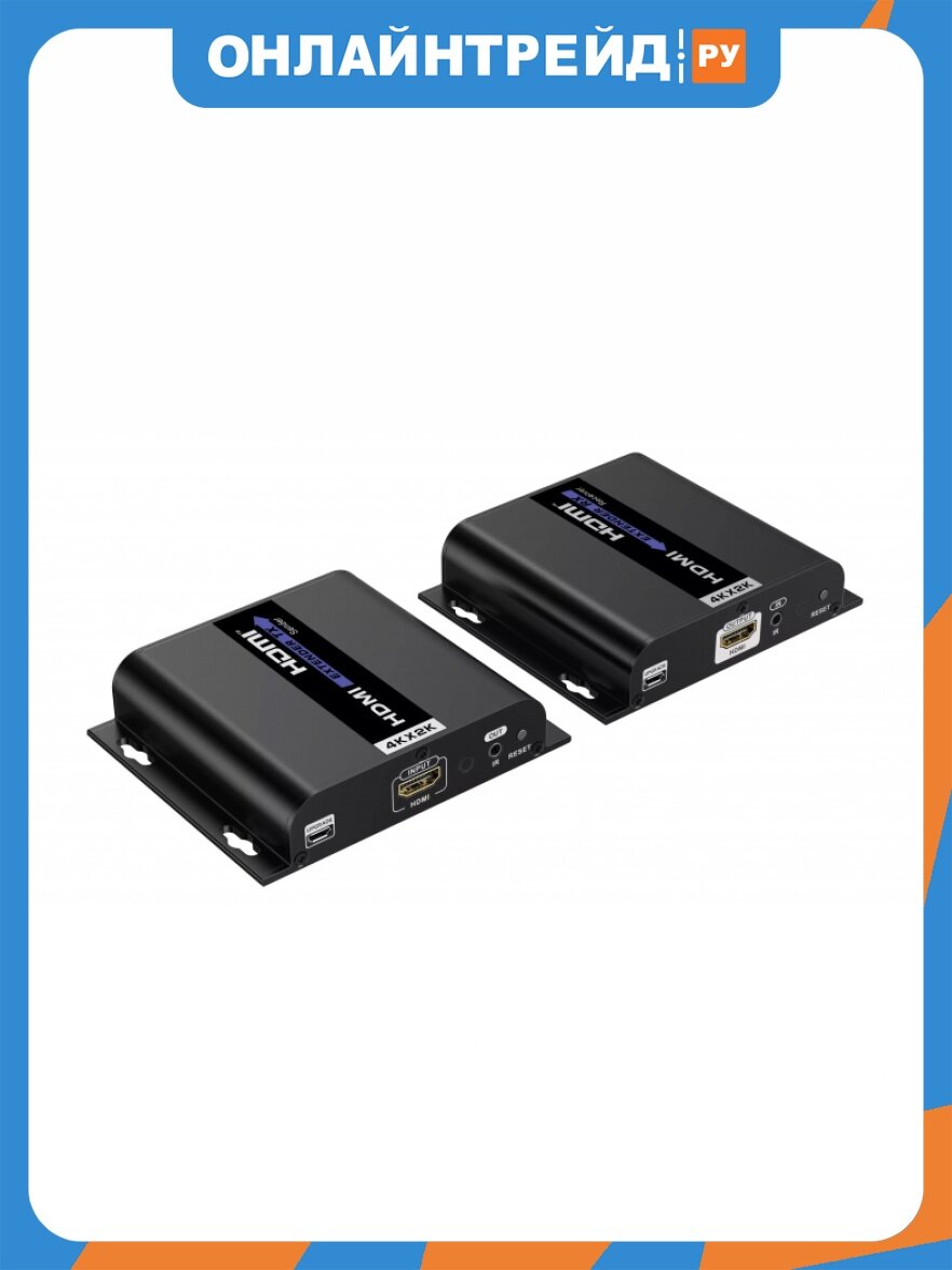 Удлинитель HDMI, 4K по витой паре CAT6 поверх протокола IP до 120 м с ИК Lenkeng LKV683-5.0