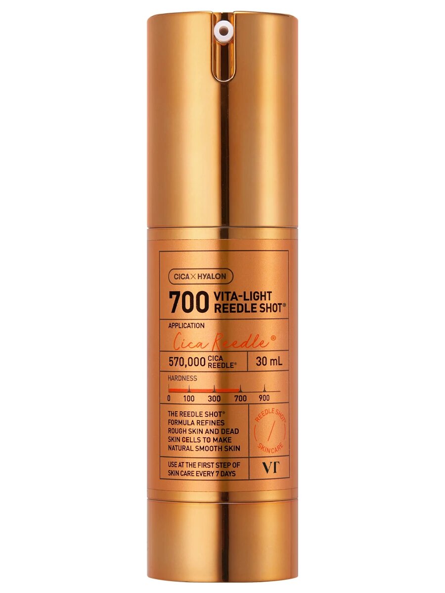 VT Cosmetics Ночная бустер-сыворотка с витамином C и микроиглами для сияния кожи Vita-Light Reedle Shot 700 30 мл