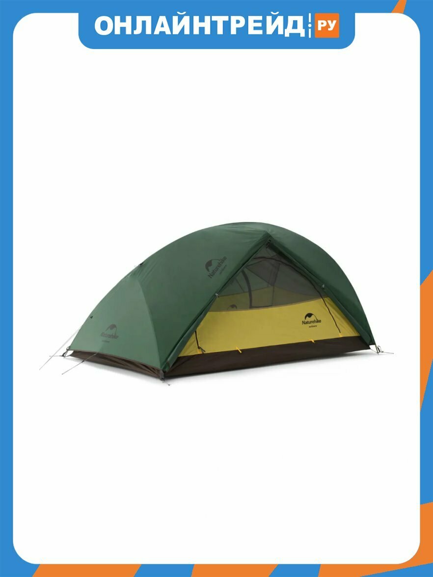 Палатка Naturehike Star-river 2-местная, алюминиевый каркас, сверхлегкая, зеленая