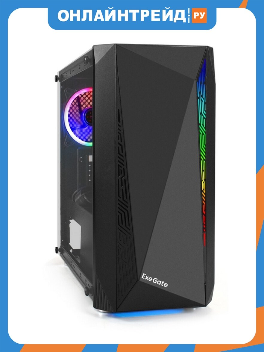 Корпус Exegate Mistery R2, черный (EX294384RUS)