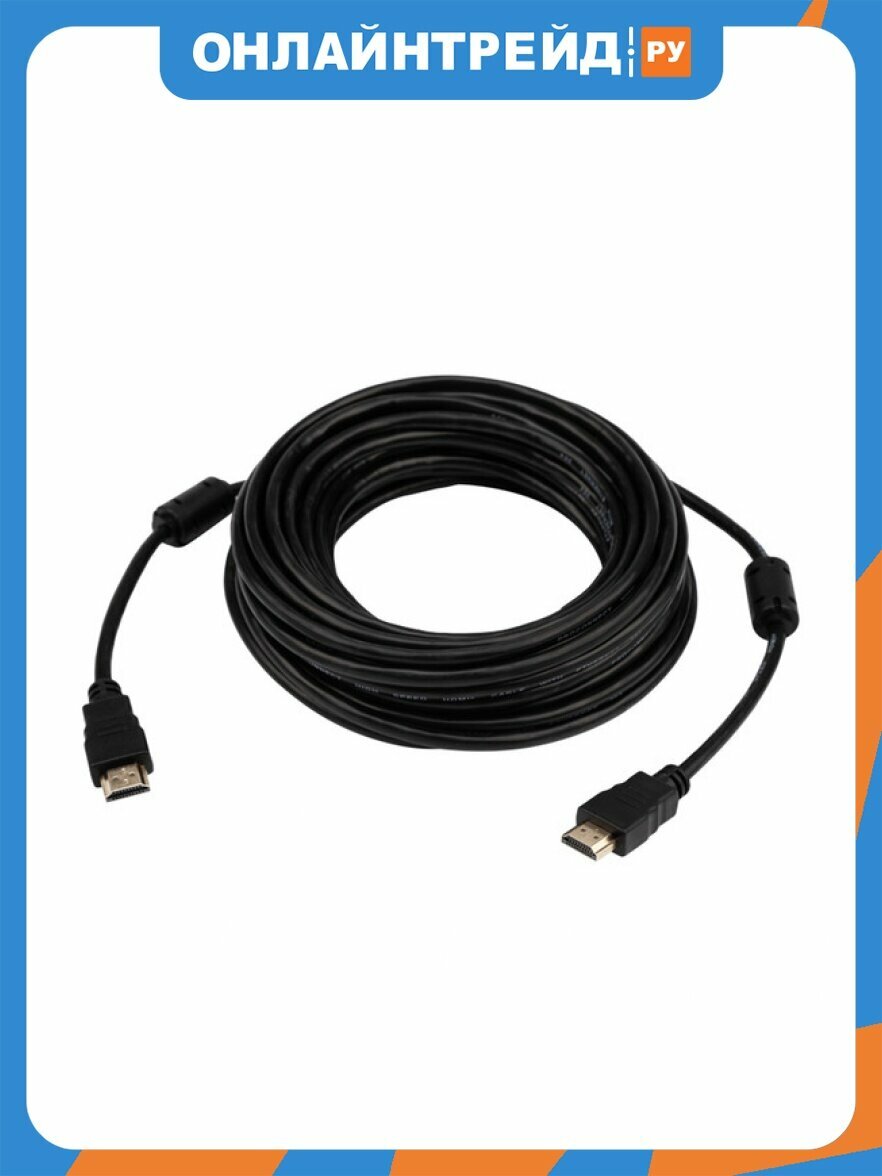 Кабель Proconnect HDMI-HDMI 2.0, серия Gold, с фильтрами, 10 метров (Ultra HD 4K, FHD)