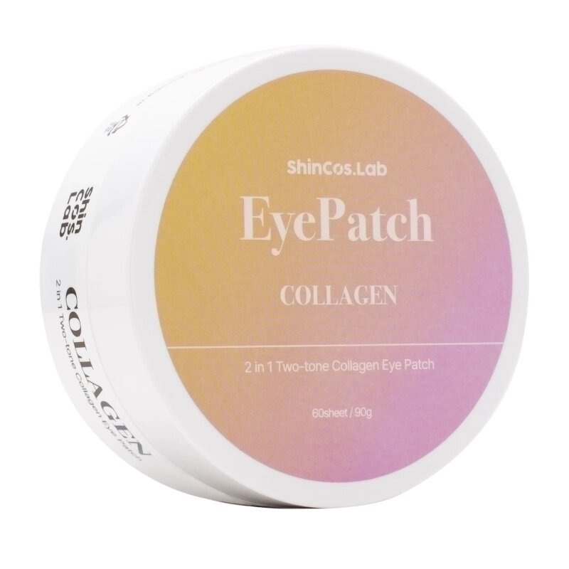 Shincos.lab 2 in 1 Two Tone Collagen Hydrogel Eye Patch Гидрогелевые патчи с коллагеном и экстрактом граната