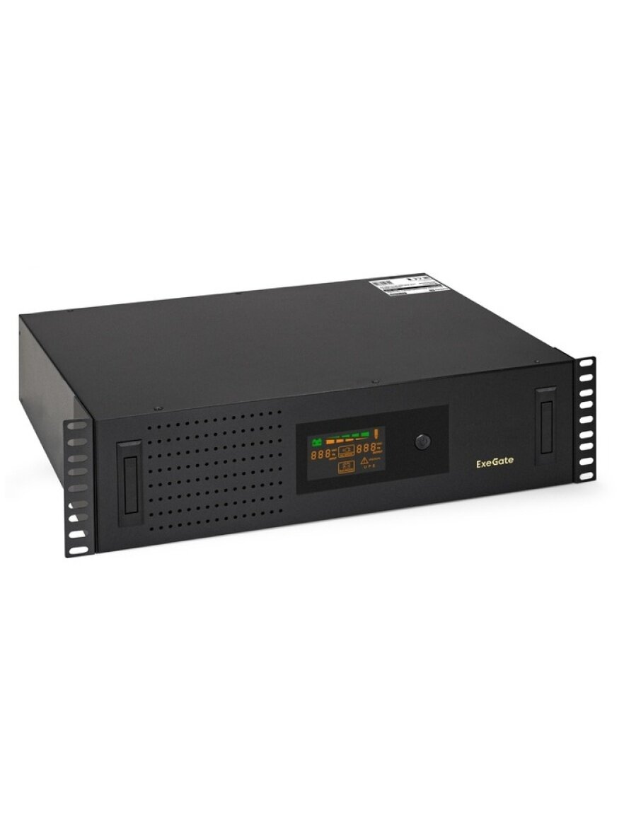 Источники бесперебойного питания Exegate ServerRM UNL-3000. LCD. AVR.2SH.3C13. USB.3U 3000VA/1800W