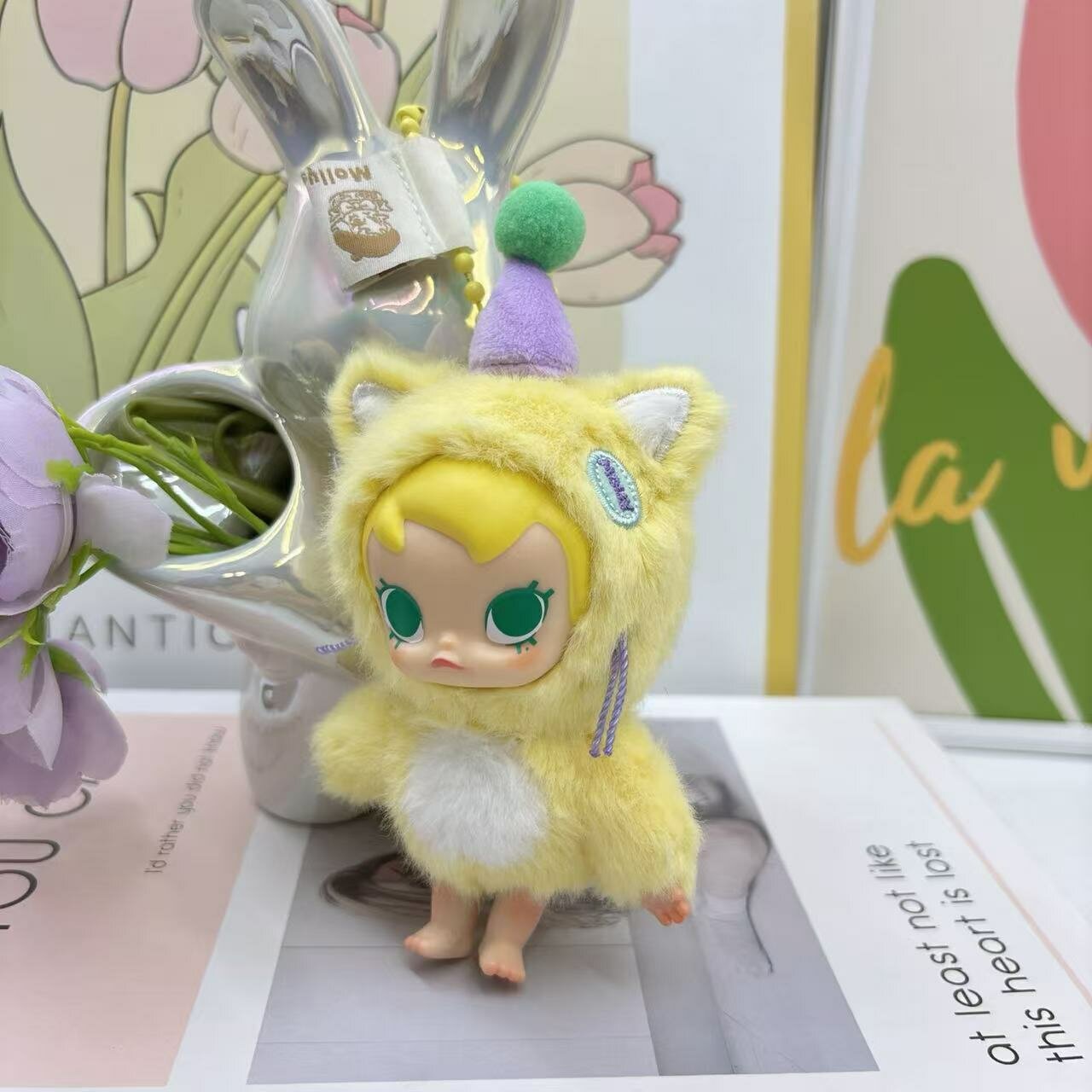 Пятно Жасмин BabyMolly партии карманный друг серии плюшевые игрушки кулон подарок ключ слепая коробка