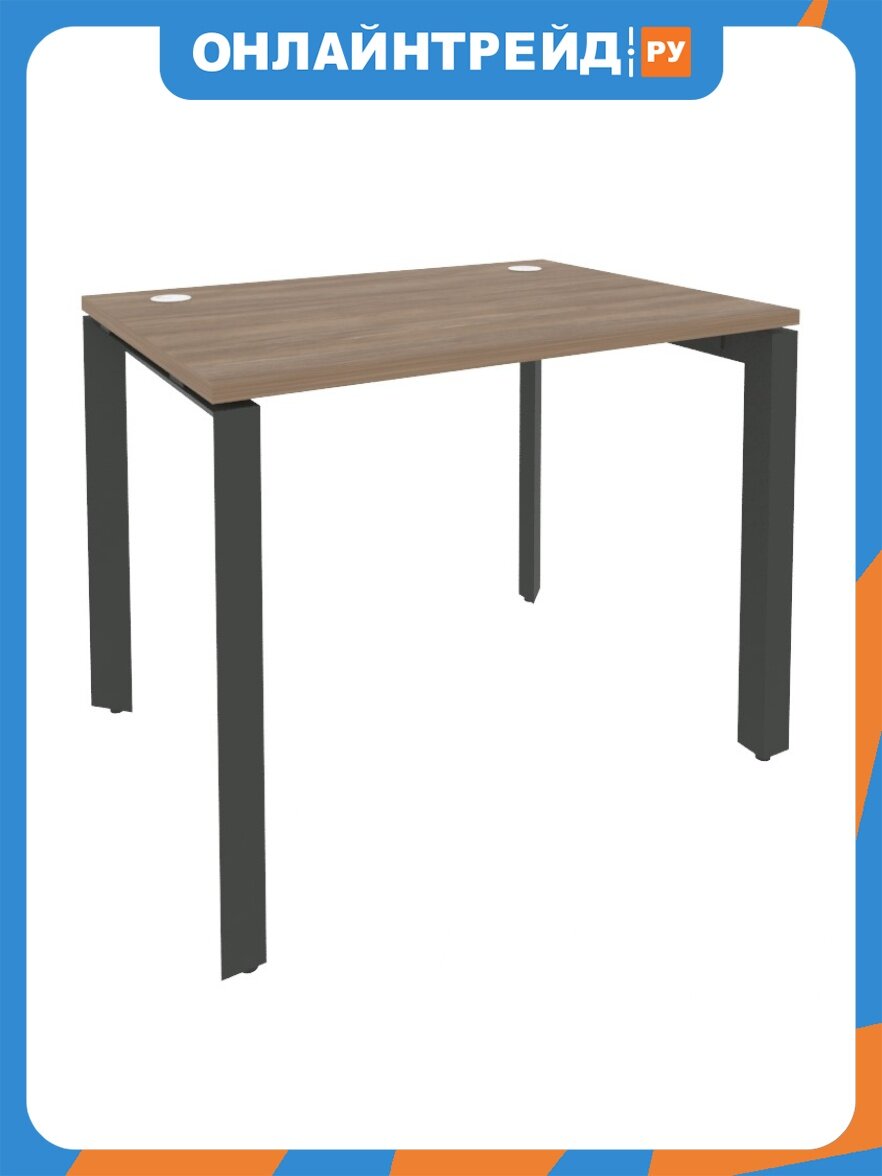 Стол рабочий Riva CHAIR на П-образном м/к O. MP-SP-1.7 Дуб аризона/Антрацит металл 980*720*750 Onix