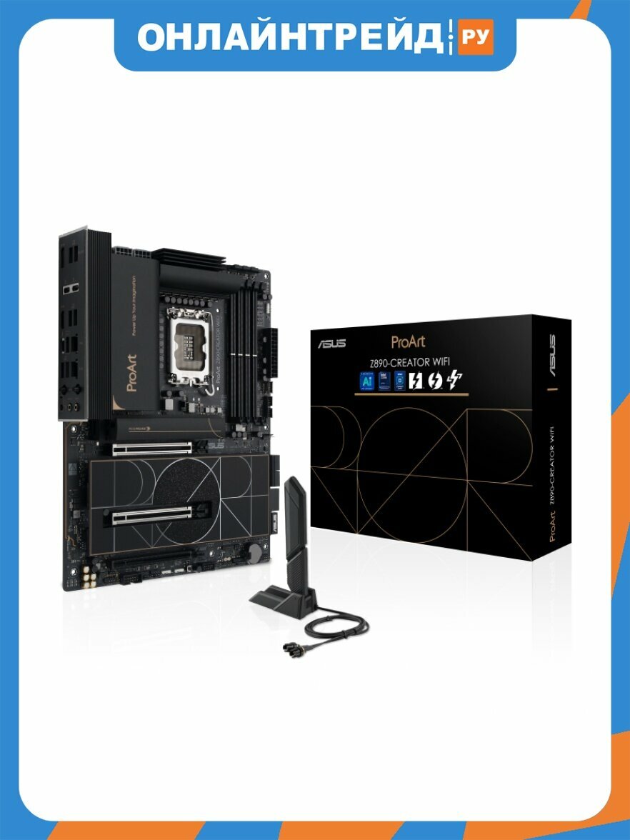 Материнская плата Asus PROART Z890-CREATOR WIFI (LGA1851, ATX)
