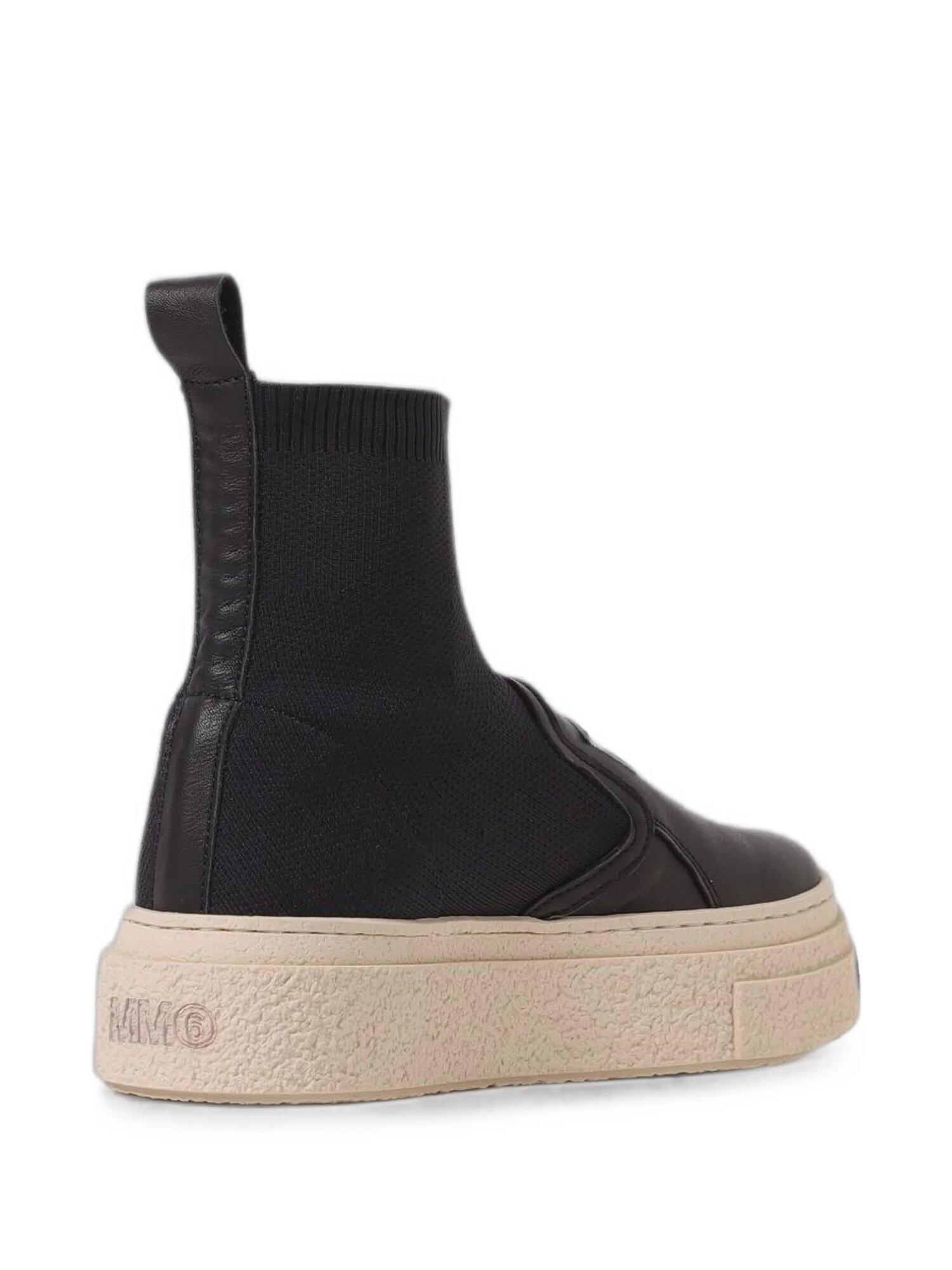 Кроссовки MM6 Sock-style leather sneakers, размер 40 — фото 1