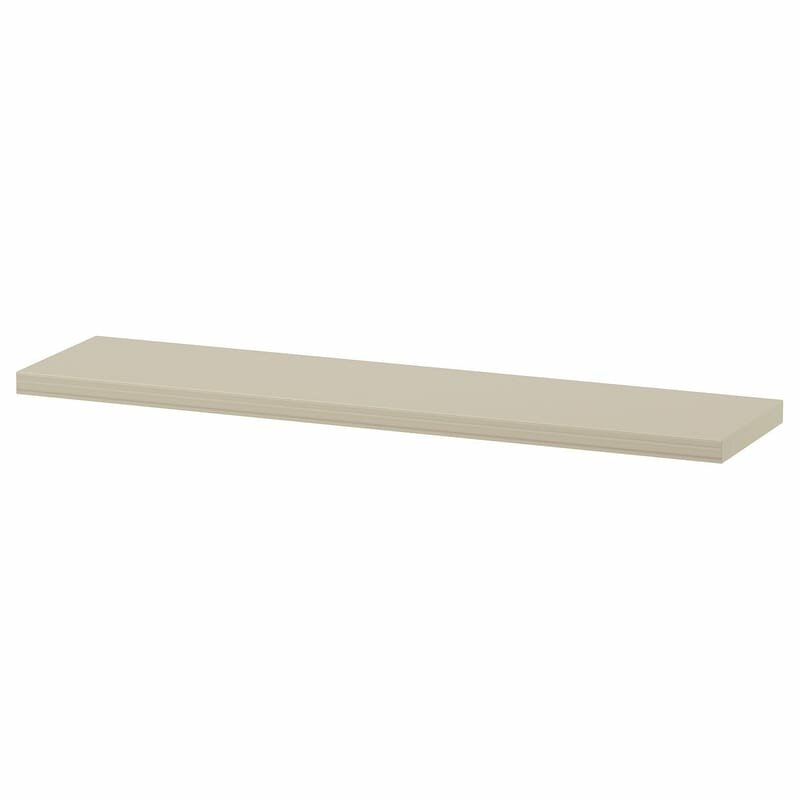 Полка IKEA BERGSHULT 105.576.30, серо-бежевый, 80x20 см