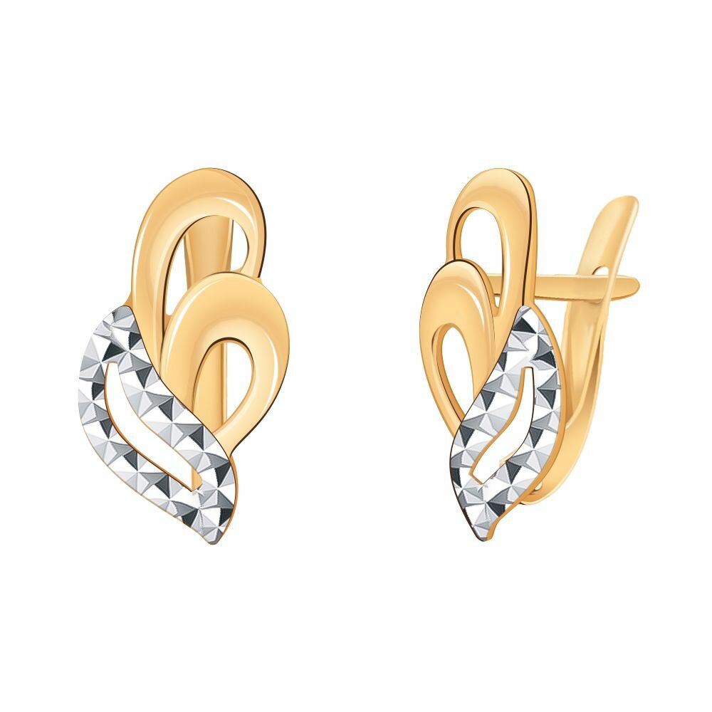 Серьги, золото, 585 проба