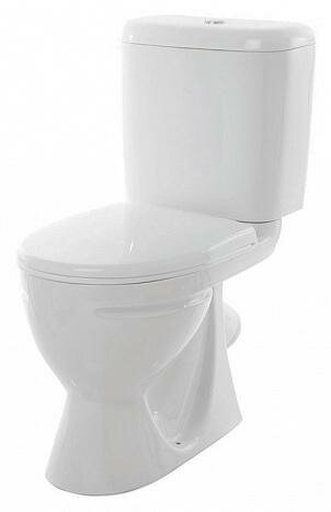 Унитаз-компакт Sanita Стандарт эконом WC.CC Standart 1-P WHT.G S1 с бачком и сиденьем