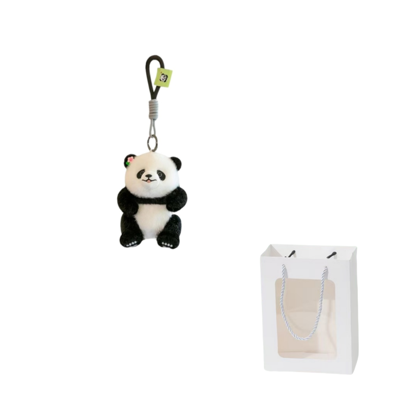 Плюшевые брелоки унисекс CHONGRONGLIANYU "Панда", Floral Panda, 15 см