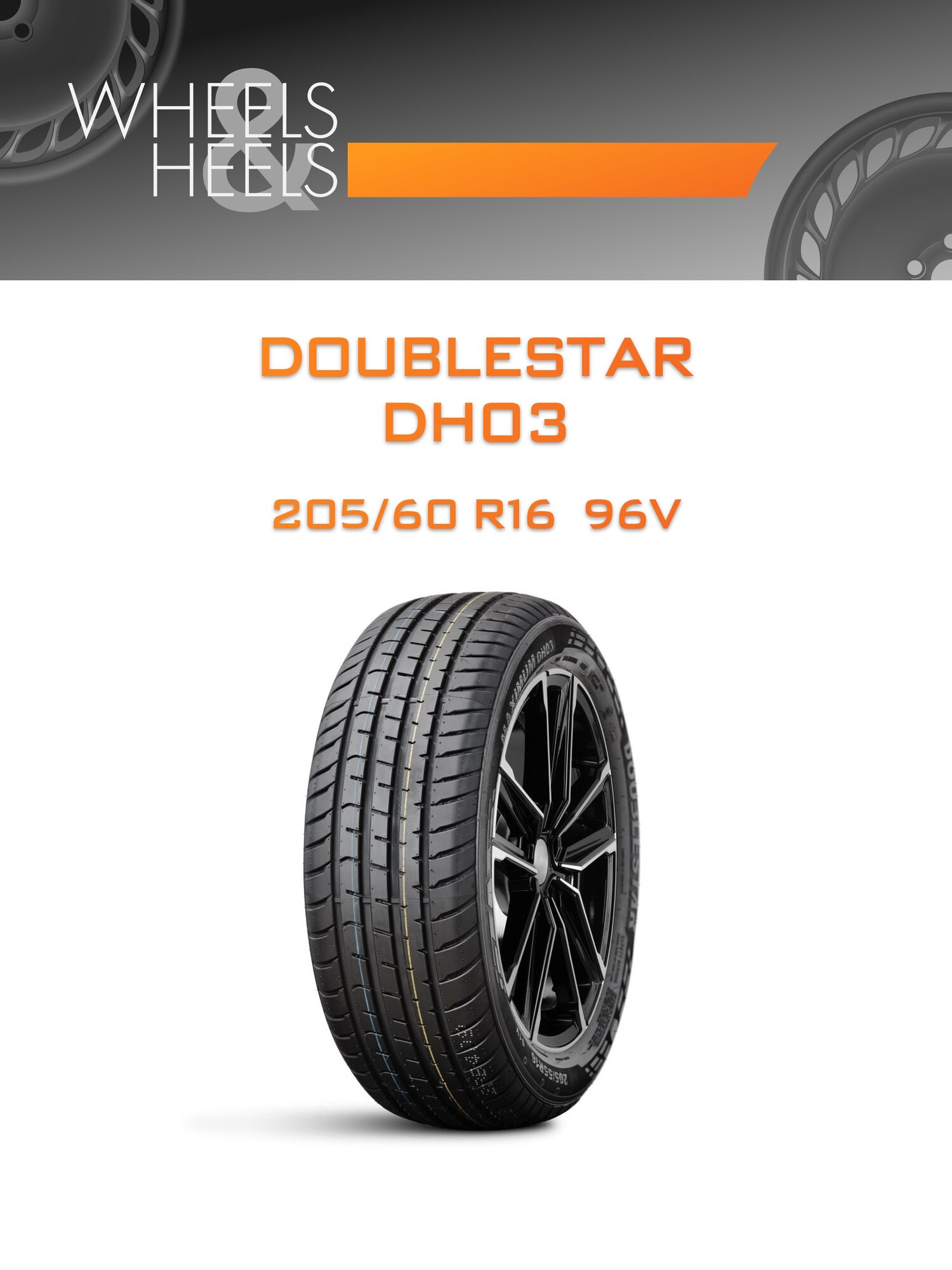 Шина автомобильная DoubleStar DH03 205/60 R16 96V XL SUMMER, летняя, универсальная