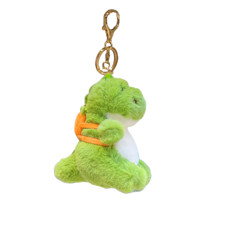 Рюкзак унисекс YANGWAWAHEXIAOXIONGTIAOWU динозавр плюшевый, Carrot Dinosaur Charm, 13 см