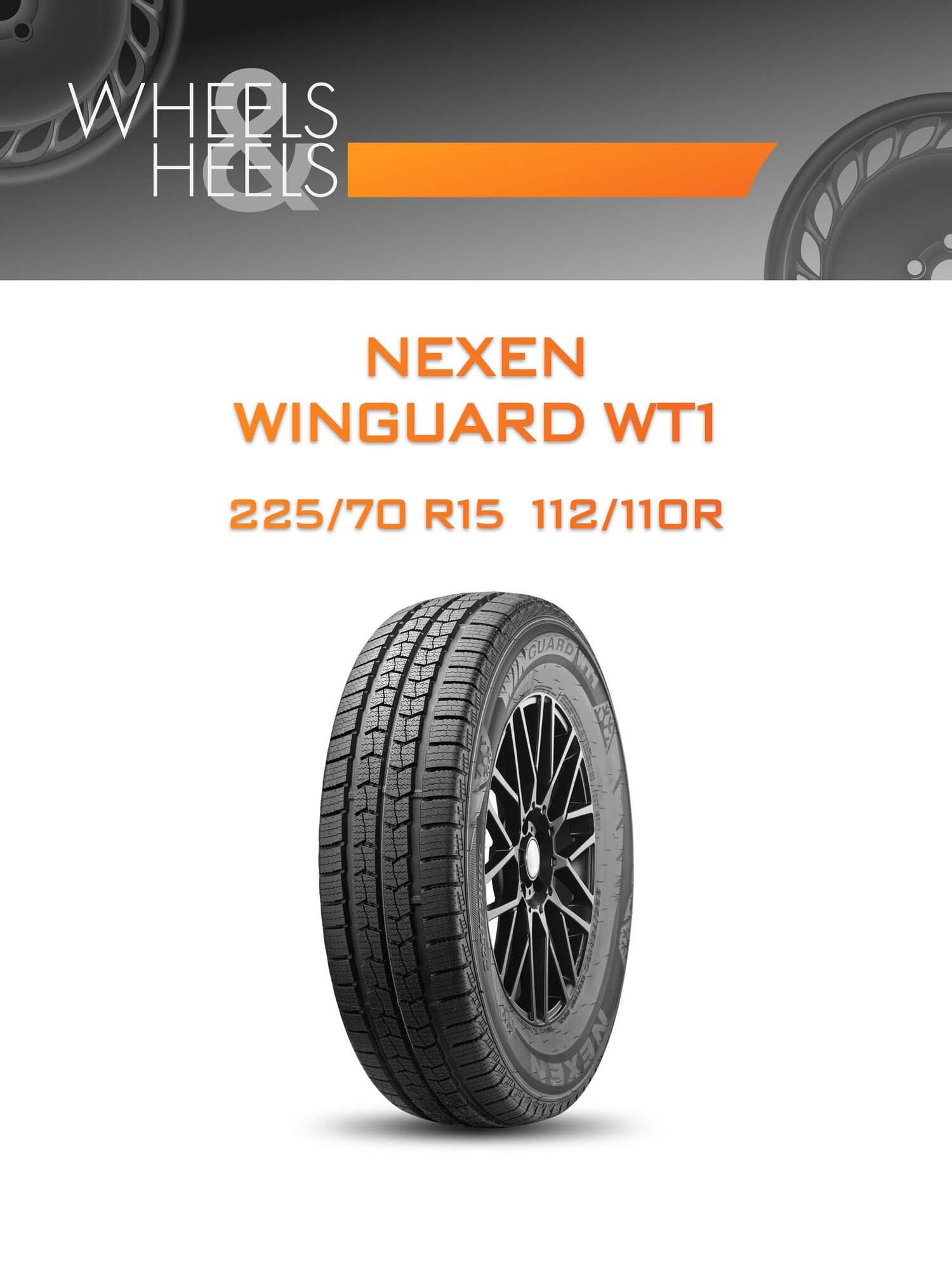 Шина автомобильная Nexen WINGUARD WT1 225/70 R15 112/110R WINTER, зимняя, универсальная
