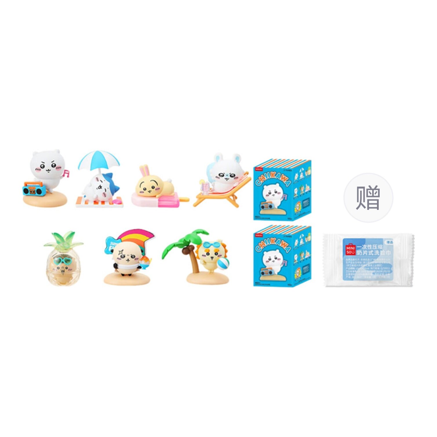 Коробочка-сюрприз унисекс MINISO x Chiikawa Summer Collection Memes "Tea", 2 шт.