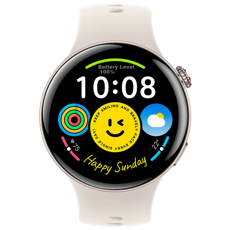Умные часы Vivo IQOO WATCH 5 с белым звездным ремешком из мягкой резины, системой Blue River, режимом AI-игр и батареей