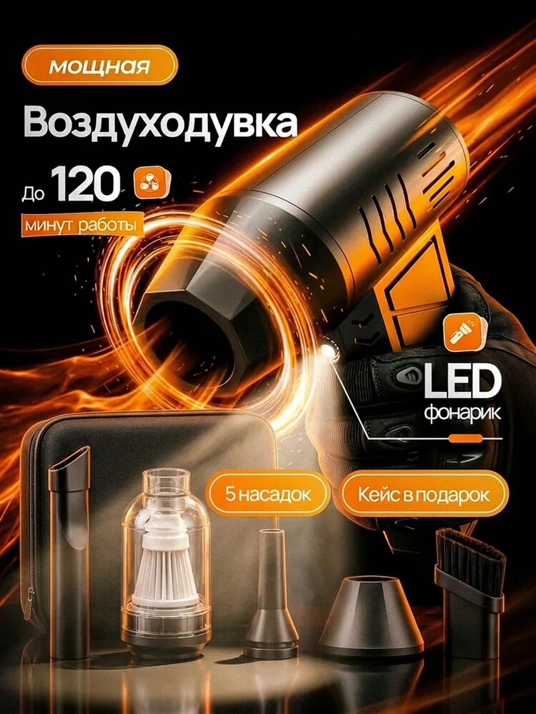 Воздуходувка аккумуляторная / воздуходувка для компьютера / ветродуйка аккумуляторная