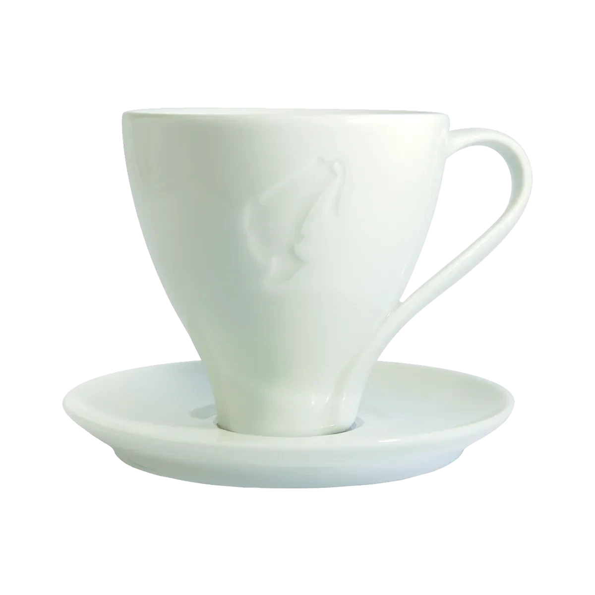 Чашка керамическая с блюдцем Julius Meinl Слоновая Кость Джамбо, 200 мл.