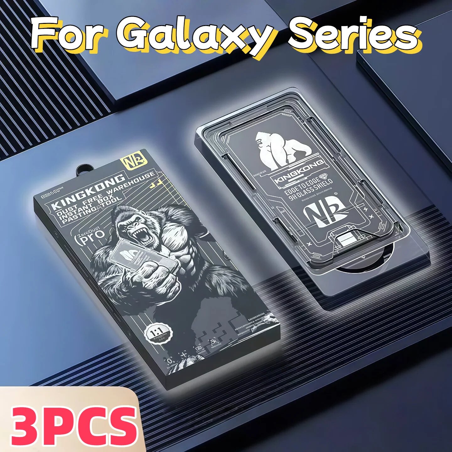 Защитное стекло из закаленного стекла, 3 шт, для Galaxy S25Ultra S25Edge S24Plus S23 S22, твердость 9H, без пыли, аксессуары