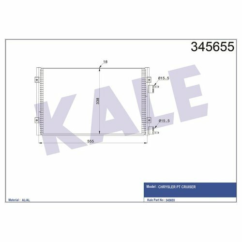 Конденсатор 5017405 / 5017405aa / 5017405ab / 5073579aa 533x338x18 Kale 345655