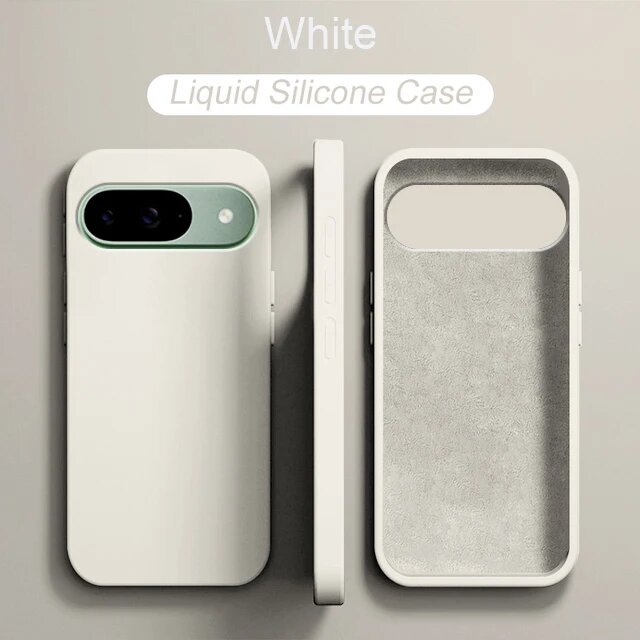 Белый силиконовый чехол для Google Pixel 7
