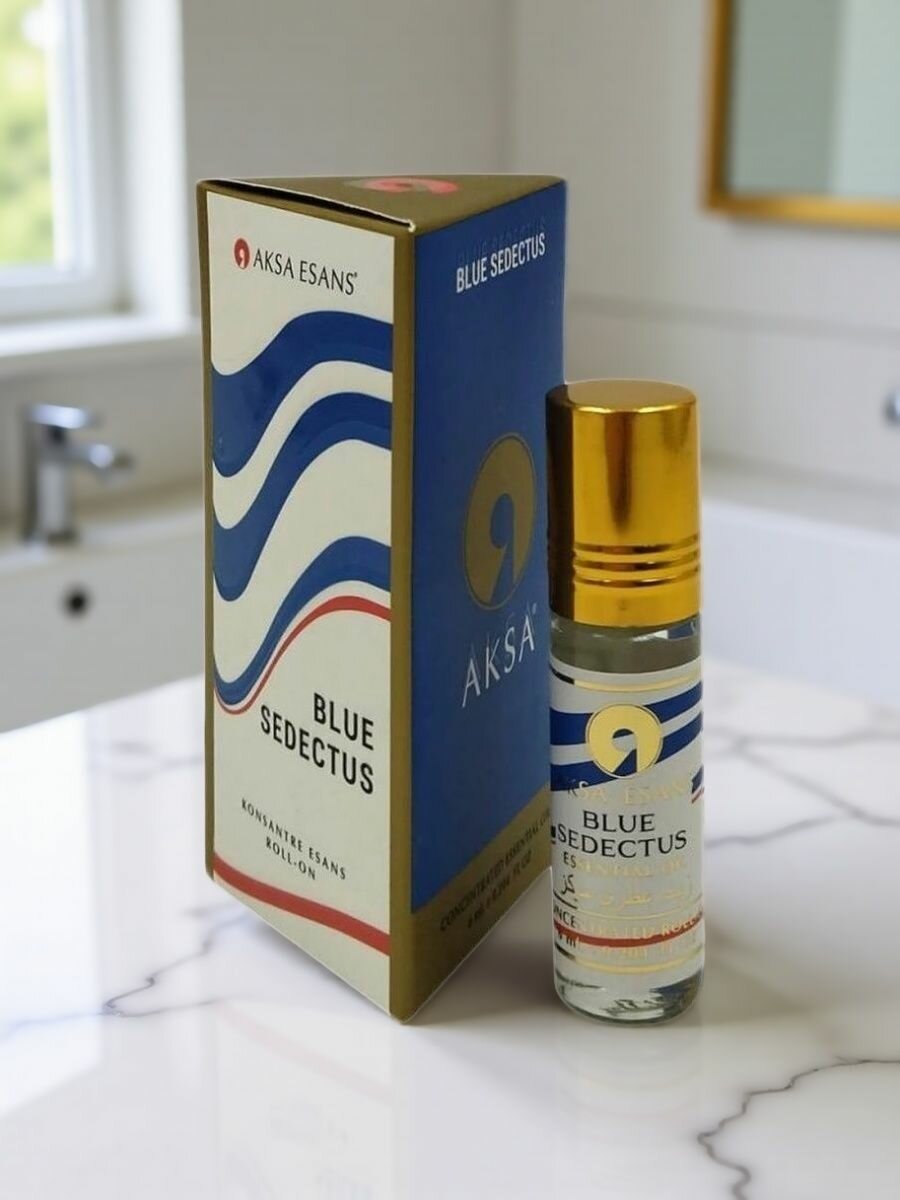 BLUE SEDECTUS Concentrated Perfume Oil, Aksa Esans (БЛЮ седектус турецкие роликовые масляные духи, Акса Эсанс), 6 мл.