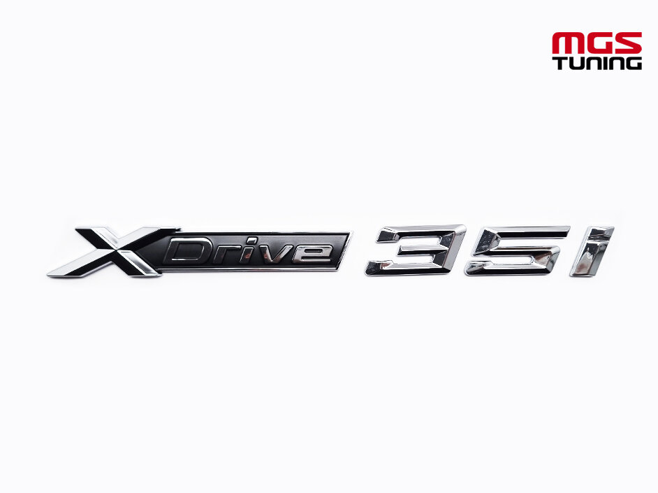 Шильдики MGS-Tuning "X-Drive" 35 I, для BMW, с клейкой основой — фото 1