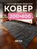 Ковер 200х400 см, прямоугольный, цвет серый, ковер в гостиную