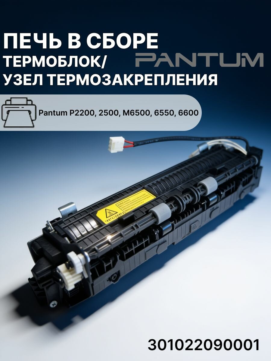Печка в сборе узел закрепления фьюзер для Pantum P2200, 2500, M6500, 6550, 6600, 301022090001