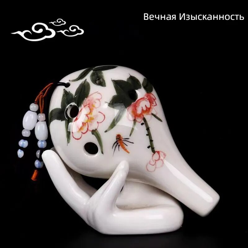 Духовые инструменты Керамическая окарина с 6 отверстиями Alto C