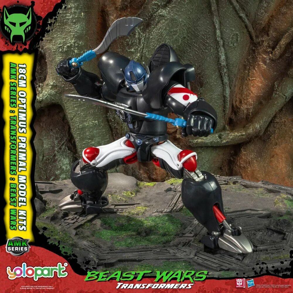 Трансформеры игрушки Yolopark BEAST WARS AMK Series Optimus Primal Model kit 18cm