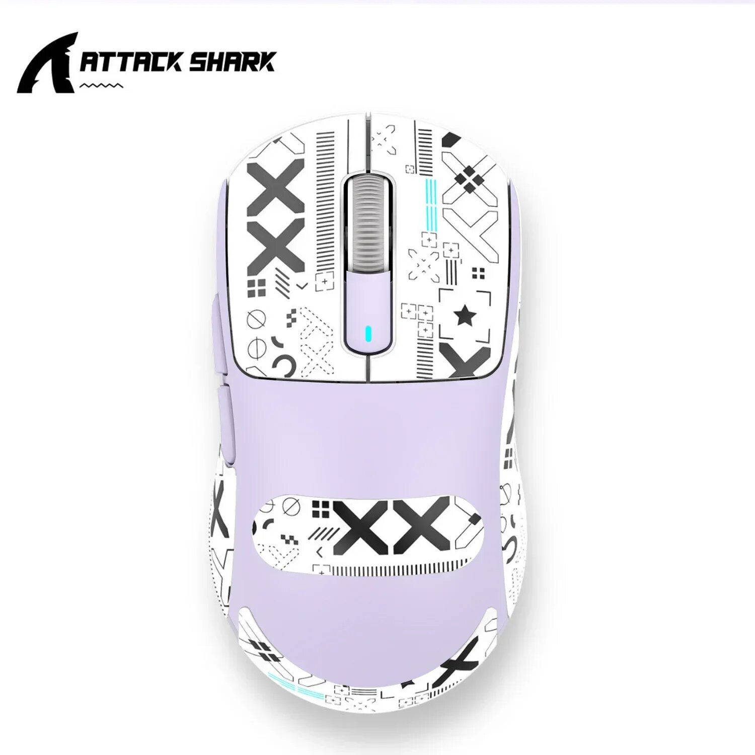 Беспроводная игровая мышь Attack Shark X3Pro Lavender anti-slip