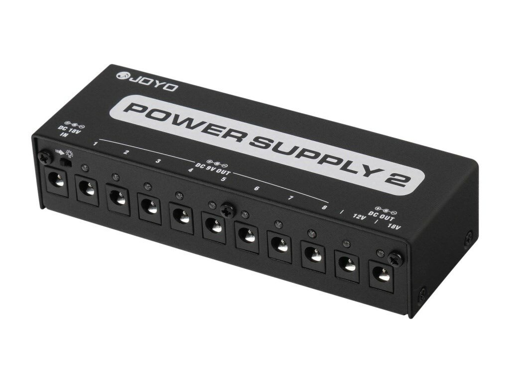 Joyo JP-02 Блок питания для педалей эффектов, 8х9В+12В+18В