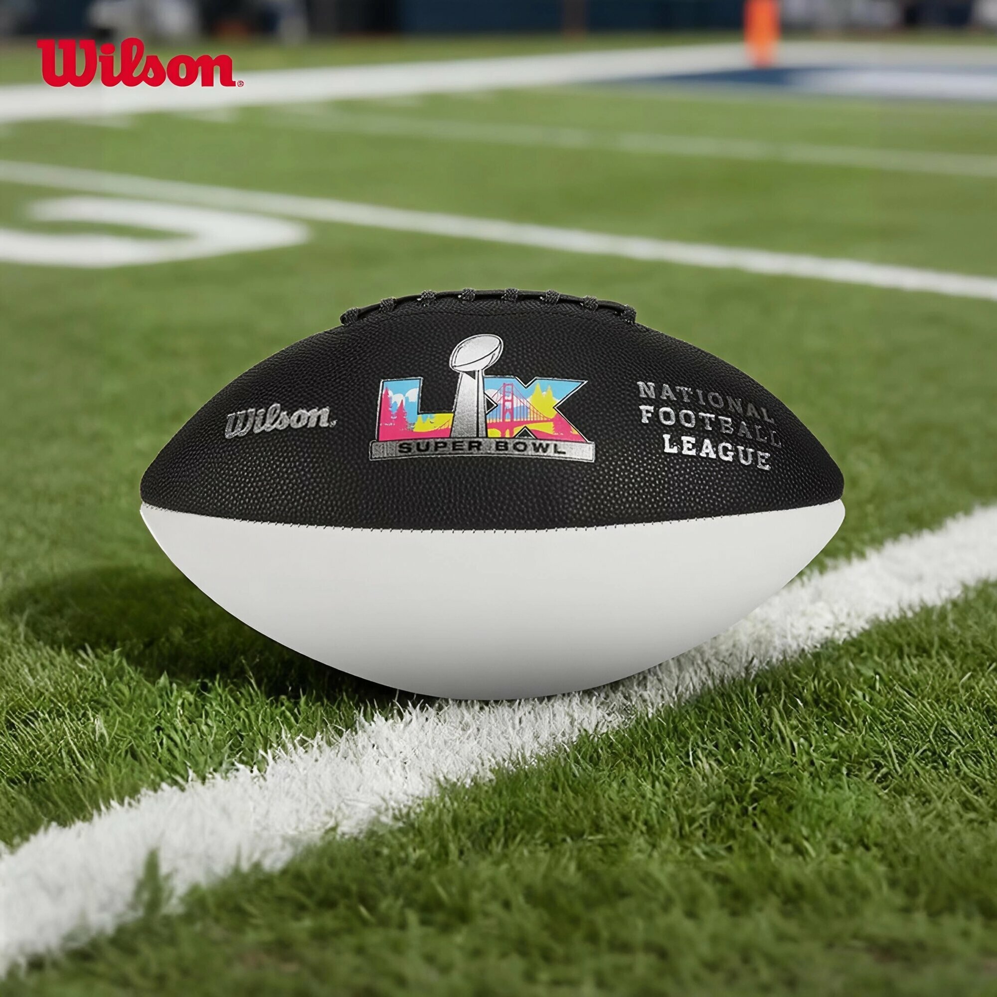 Американский футбол Wilson Super Bowl LX Official Autograph мяч для автографов NFL