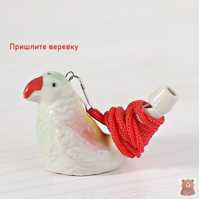 Музыкальный инструмент, Свистулька керамическая,"попугай", для детей и малышей, развивающий