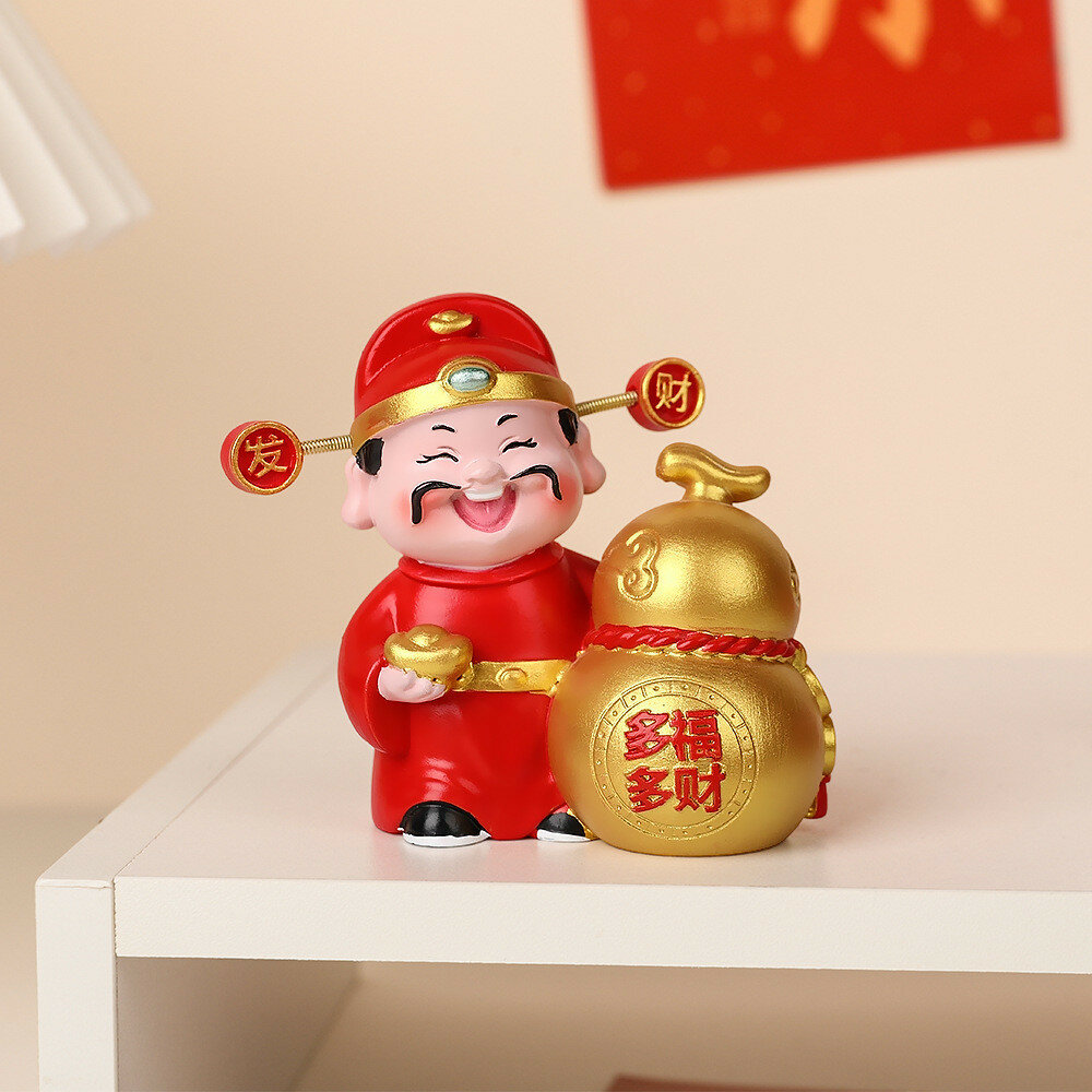 Fortune god turning fortune resin art for party favors and cultural gifts style 13