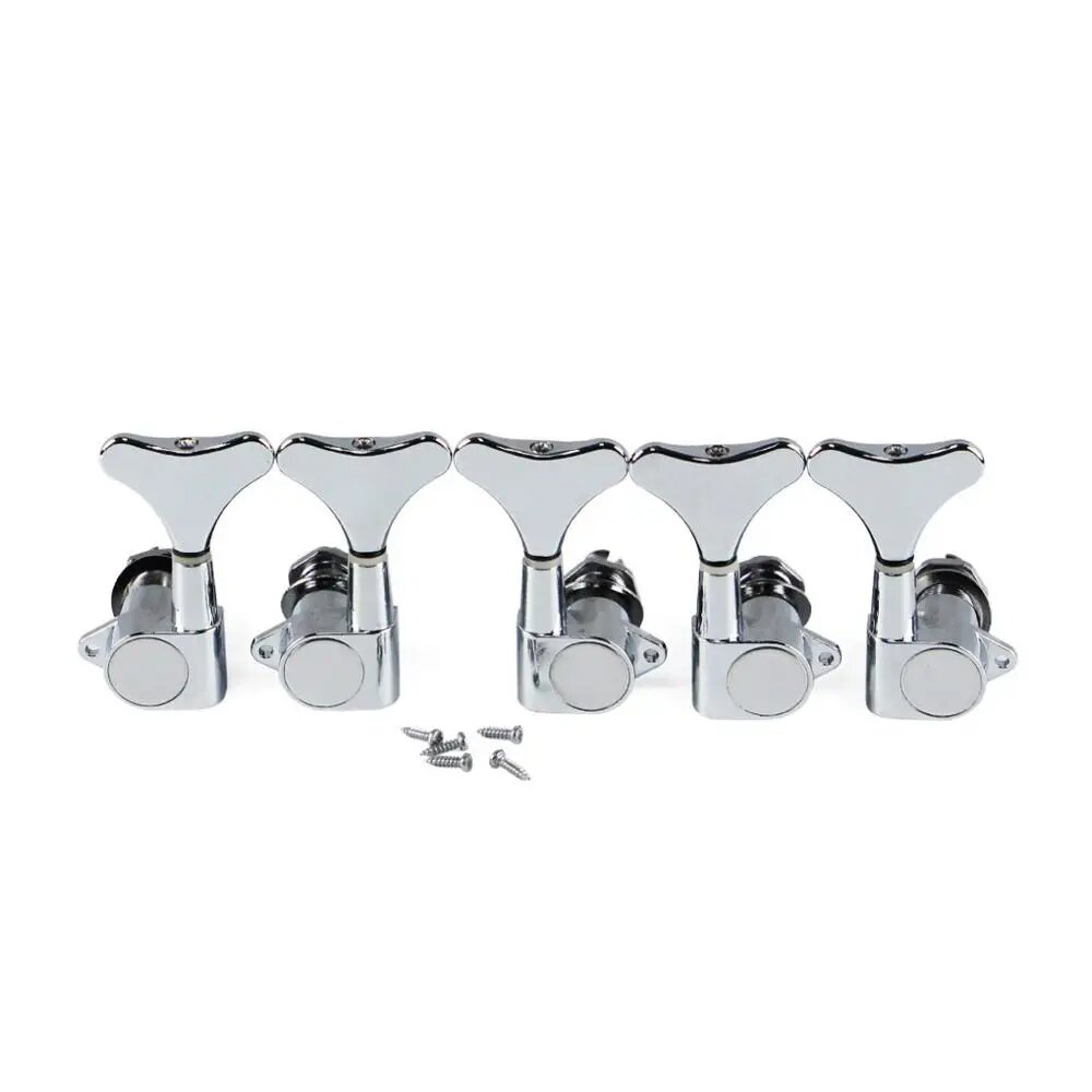 FLEOR Колышки для настройки баса 5 струн 2L3R / 2R3L Белый, 2L3R Chrome