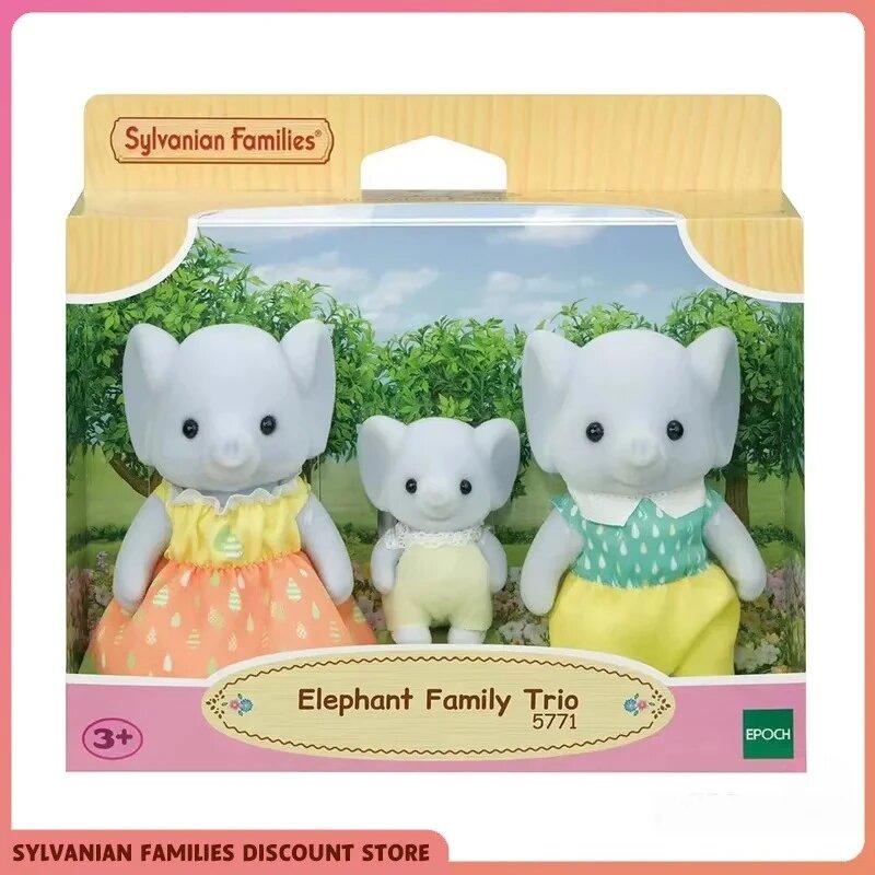 Фигурки Sylvanian Families Семья Кроликов и Панд D